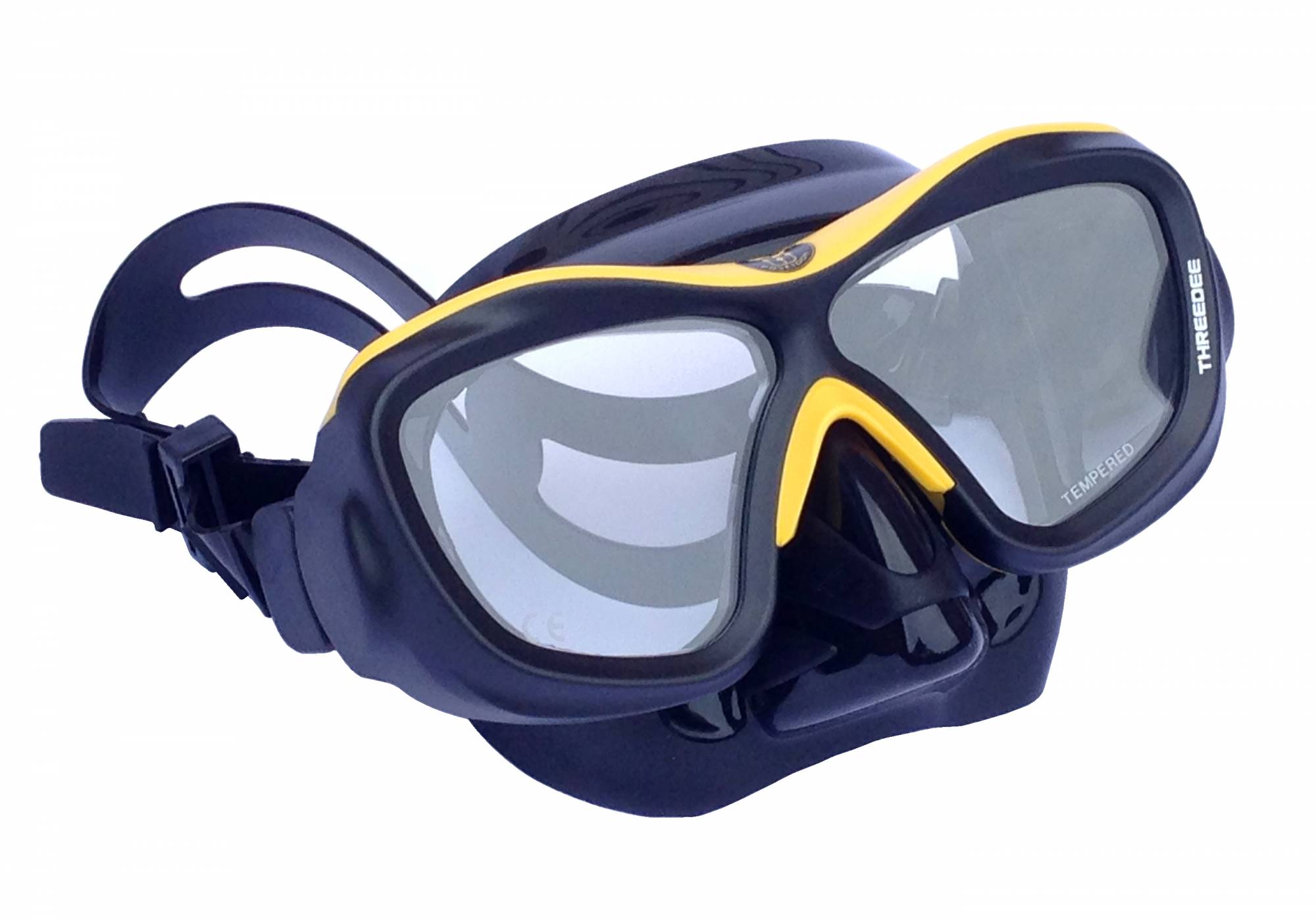 Poseidon Mask 3D - Black/Yellow, BS